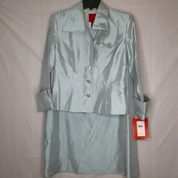 JS Collections | Skirts | Js Collection Blue Suit | Poshmark